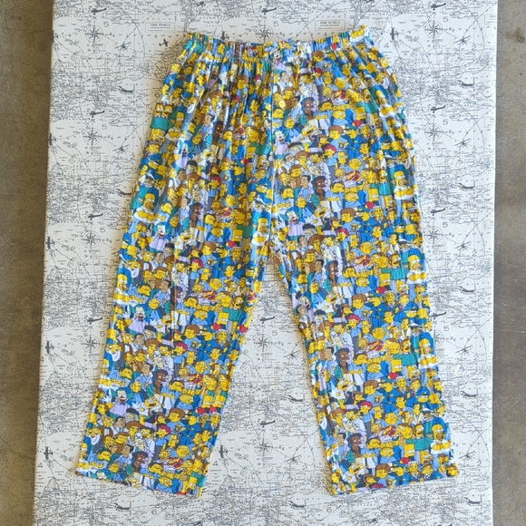 Simpsons | Pants | Vintage Mens The Simpsons Printed Pajama Bottoms ...